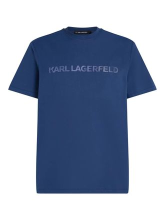 Karl Lagerfeld t-shirt à logo - Bleu