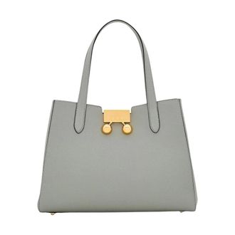 Marni Femme, Sacs, Gris, Taille: ONE Size Sac fourre-tout structuré en cuir