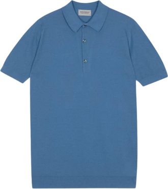 John Smedley Homme, Tops, Bleu, Taille: XL Roth Polo