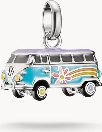 Thomas Sabo Anh&auml;nger in Silberoptik und Wei&szlig;