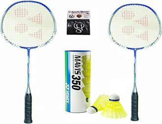 Yonex Yonex 187015 Mavis 350 Badmintonshuttle, Schachtel mit 6 Stücken, gelb, One Size, normaal