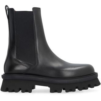 Ferragamo Homme, Chaussures, Noir, Taille: 39 EU Chelsea Bottes en Cuir