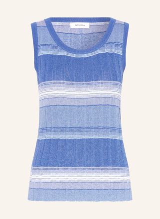 Darling Harbour Darling Harbour Stricktop Mit Glitzergarn blau