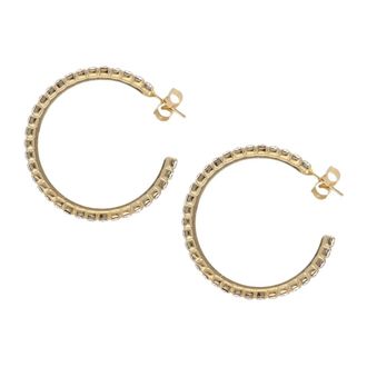 Lott. Gioielli CE SW Creole W/ Fine Stones L - - Accessories - Damen - Gelb - ONE SIZE