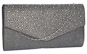 Swankyswans Femme Montary Paillettes Strass enveloppe dembrayage Sac dembrayage - gris - Gris (Gris)