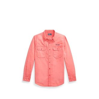 Polo Ralph Lauren Chemise droite brod&eacute;e en coton