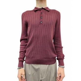 Baldessarini Homme, Tops, Rouge, Taille: S Polo col boutonn&eacute; c&ocirc;tel&eacute;