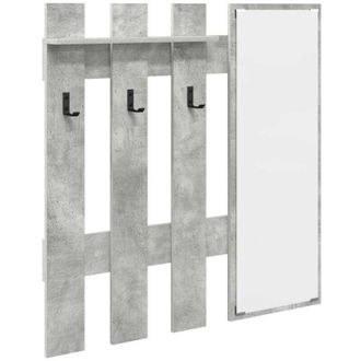 vidaXL Vidaxl - Porte-manteau mural Montage mural Gris B&eacute;ton 100 x 10 x 100 cm