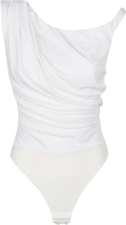 Elisabetta Franchi Femme, Tops, Blanc, Taille: 38 FR Jersey Body