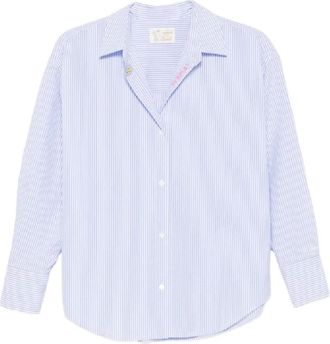 Saint Barth Femme, Blouses et Chemises, Bleu, Taille: 40 FR Cristal Long Sleeve Shirt