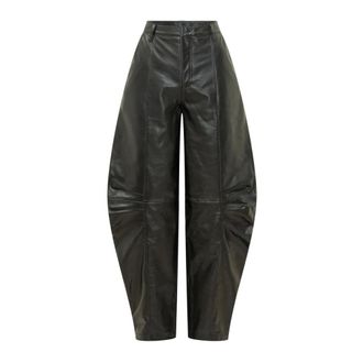 Rotate Leder Cargo Hose - - Trousers - Damen - Schwarzk - M