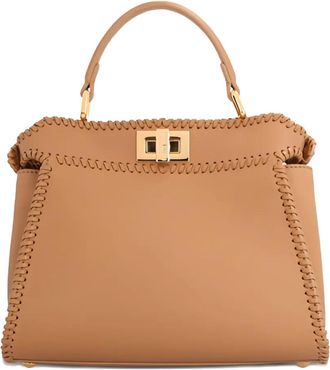 Fendi Kleine Peekaboo Tote Bag - Braun