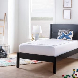 Linenspa wasserdichte Matratzenauflage, 86,4 x 132,1 cm, rutschfestes, wasserdichtes Laken und Matratzenschoner, sehr saugf&auml;hig, maschinenwaschbar, gesteppt, p