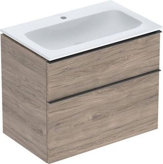 Keramag Geberit iCon Set Möbelwaschtisch mit Unterschrank, 2 Schubladen