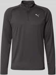 Puma Langarmshirt mit Stehkragen und Rei&szlig;verschluss