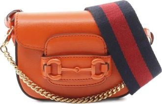 Gucci mini sac porté épaule Horsebit 1955 (années 2020) - Orange
