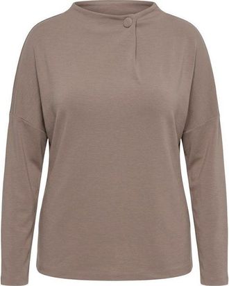 Ulla Popken Sweatshirt Sweatshirt Oversized Stehkragen Langarm