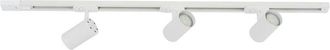 Lindby 1-Phasen-Schienensystem Linaro, GU10, weiß, 3-flammig - sandweiß - Lindby
