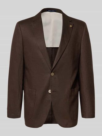 Christian Berg Regular Fit Sakko aus reinen Leinen mit Reverskragen