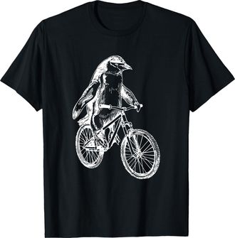 Seembo Pinguin Radfahren Fahrrad Biker Lustig Radfahrer Reiten Fahrrad T-Shirt