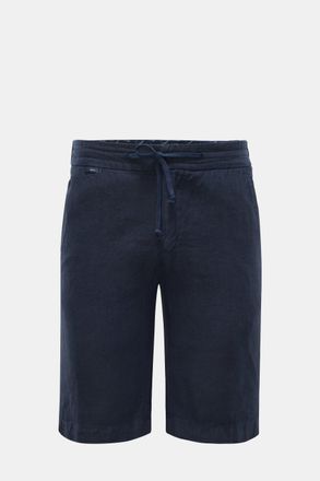 04651/ Herren - Leinen-Bermudas Linen Bermuda navy