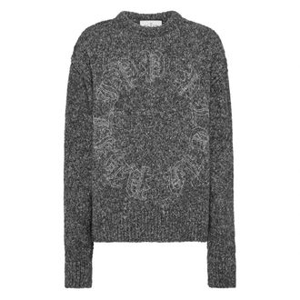 Philipp Plein Pullover Rundhals Gothic Plein - - Knitwear - Damen - Schwarzk - M
