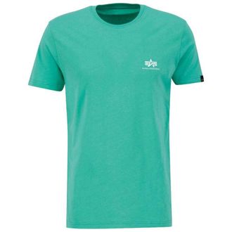 Alpha Industries Alpha Industries Herren Basic T Small Logo T-Shirt, Atomic Green, Large