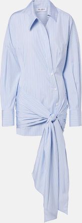 The Attico Robe chemise ray&eacute;e en coton