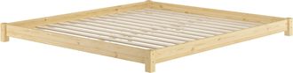 Erst-Holz Flaches Doppelbett Massivholzbett Niedrigbett 180x200 Kiefer massiv V-60.51-18Rollrost inkl