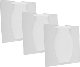 TOPBATHY 3 St&uuml;ck Hydroponik -Pflanzer Wandmagnierte Pflanzer getrockneter Bl&uuml;tenhalter Wandh&auml;nge Blumentopf Wandmontierte Vase White