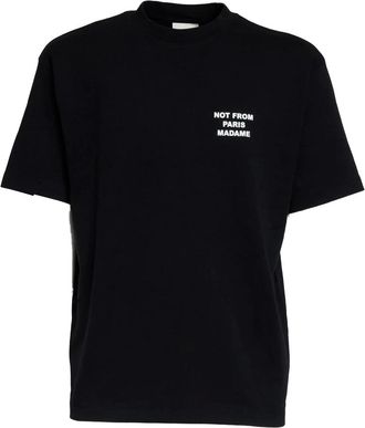 Dr&ocirc;le de Monsieur Homme, Tops, Noir, Taille: XL Logo T-shirt