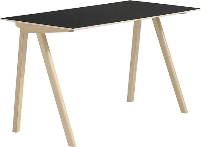 HAY Bureau CPH 90, ch&ecirc;ne, rev&ecirc;tement noir, Ronan et Erwann Bouroullec Hay