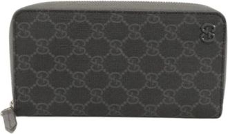 Gucci Portefeuille long vintage doccasion (bi-pli) - Homme - Pre-owned - Noir - Taille: ONE Size