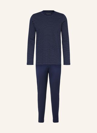 Schiesser Schlafanzug Casual Essentials blau