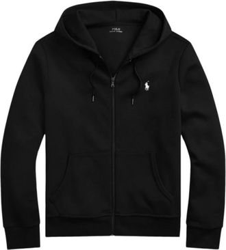Polo Ralph Lauren Homme, Sweatshirts et sweats &agrave; capuche, Noir, Taille: M Sweat &agrave; Capuche &agrave; Fermeture &Eacute;clair &Eacute;l&eacute;gant Noir