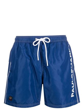 Paul & Shark short de bain &agrave; logo imprim&eacute; - Bleu