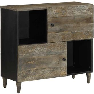 vidaXL Buffet 80x33x75 cm bois massif de manguier - Vidaxl
