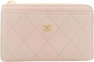 Chanel Porte-cartes doccasion - Femme - Pre-owned - Rose - Taille: ONE Size