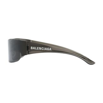 Balenciaga Unisex Bb0421s-001 Nylon Shield Sunglasses Black