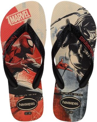 Havaianas Herren HAV. Top Marvel Classics Flipflop, Beige/Schwarz
