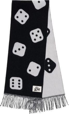 Marc Jacobs The Dice Schal mit Fransen - Schwarz
