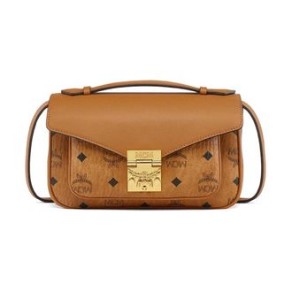 MCM Tracy Umh&auml;ngetasche in Visetos - - Bags - Damen - Braun - ONE SIZE