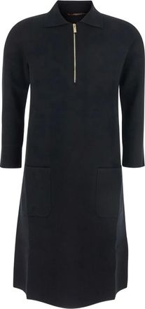 Max Mara Ere Kleid mit kurzem Rei&szlig;verschluss - Schwarz