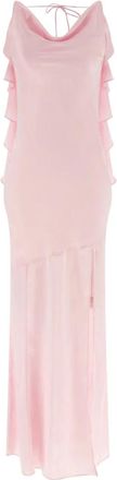 Rotate Rotate Birger Christensen, Femme, Robes, Rose, Taille: 40 FR Longue Robe Maxi Cascade
