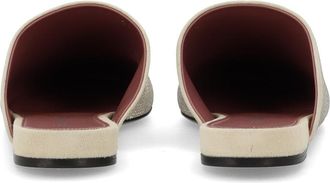 Premiata Rhinestone-Embellished Flat - Beige
