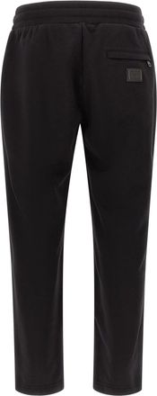 Dolce & Gabbana Logo-Plaque Cotton Jersey Joggers - Black