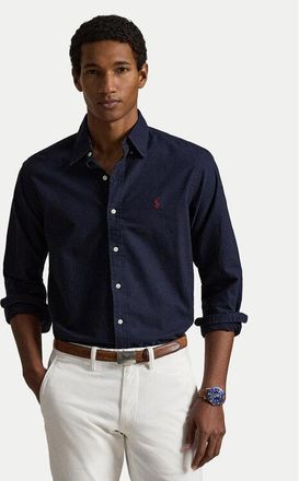 Polo Ralph Lauren Hemd Bsr 710723610 Dunkelblau Slim Fit