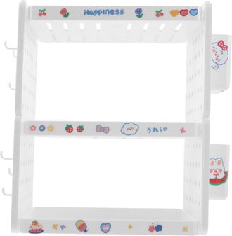 NUOBESTY Desktop-Lagerregal Schreibtisch Organizer Halter Portalapices Escritorio Tabletop -Regal Schulangebotorganisator Bleistifttisch Organizer Schreibtisch