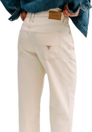 Guess Jean Owen relaxed &agrave; taille mi-haute en coton