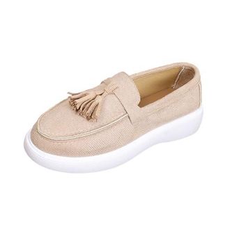 Generic Mocassins larges et confortables pour femme - Couleur unie - Style classique - Respirant - D&eacute;contract&eacute; - Chaussures plates &agrave; enfiler - Pour le travail